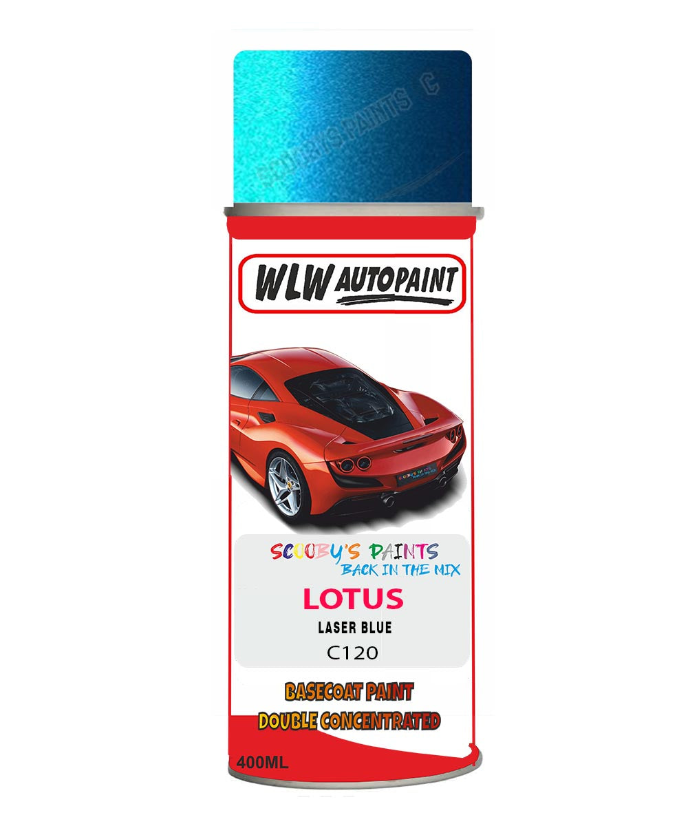 Aerosol Spray Paint For Lotus Evora Laser Blue Paint Code C120 – Auto ...