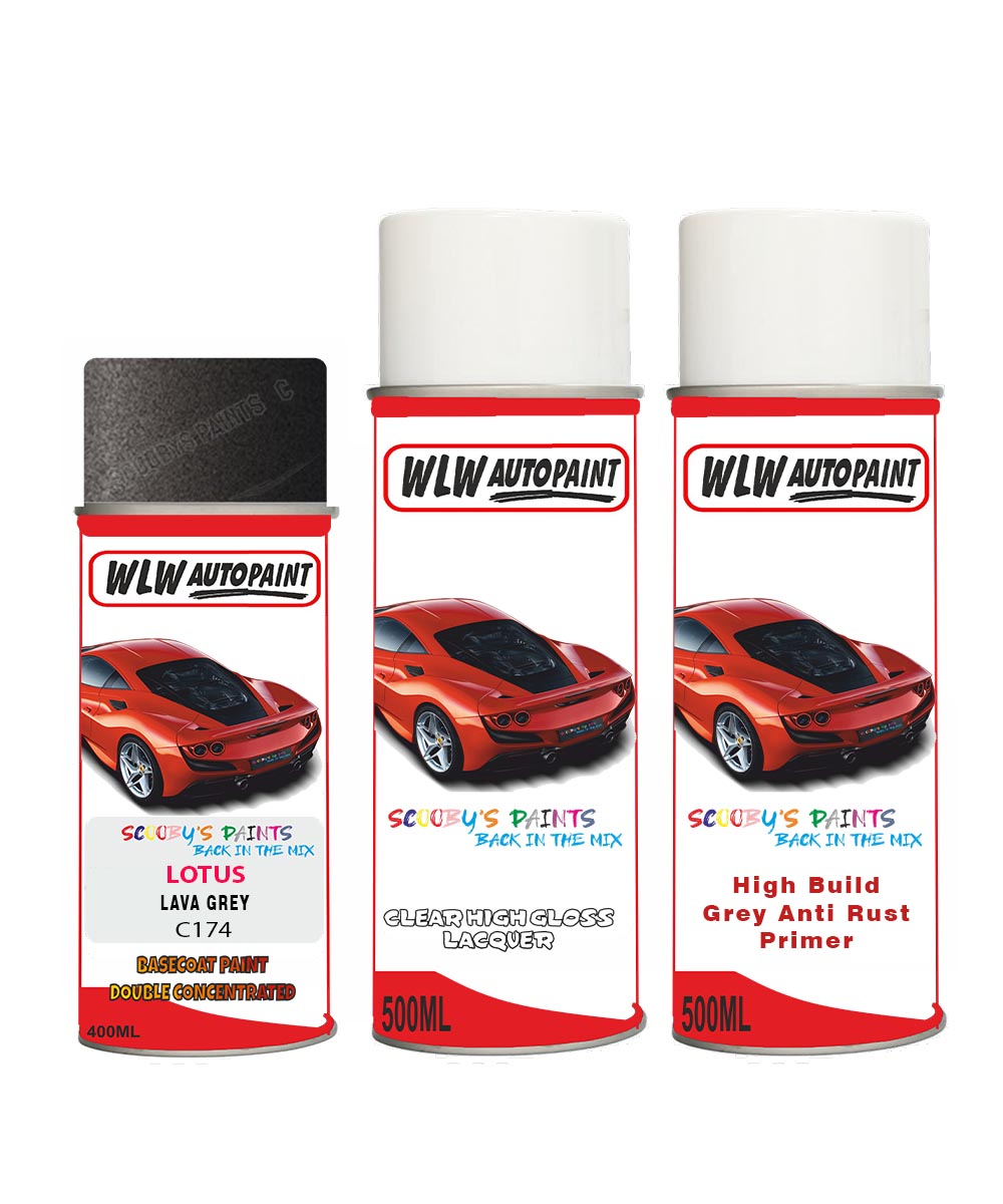 Aerosol Spray Paint For Lotus Other Models Lava Grey Paint Code C174 ...