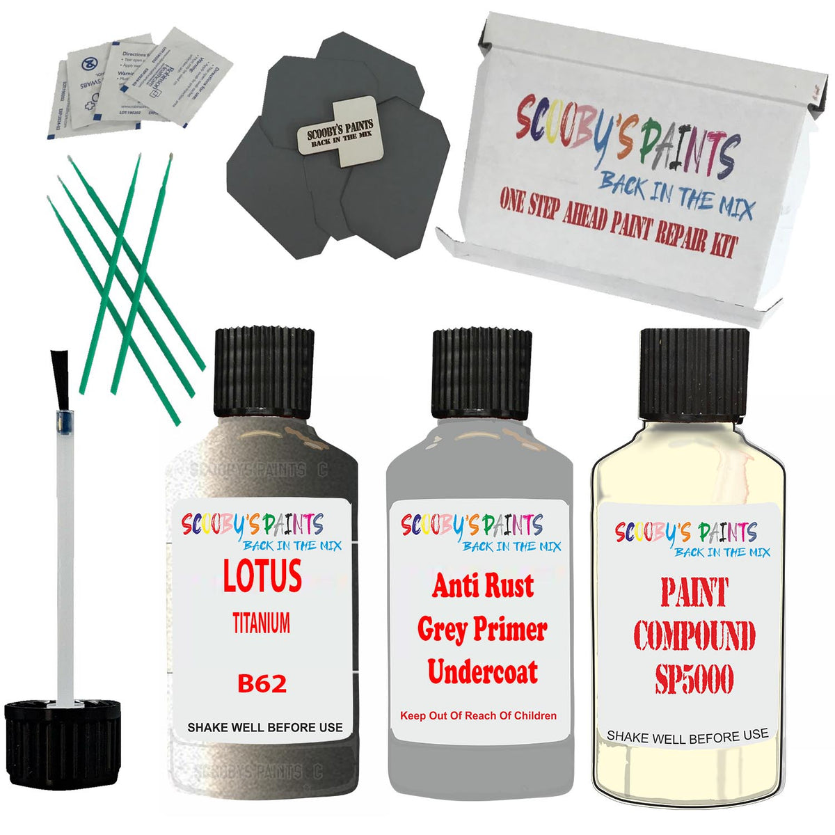 For Lotus Titanium Touch Up Paint Code B62 Scratch Repair Paint – Auto ...