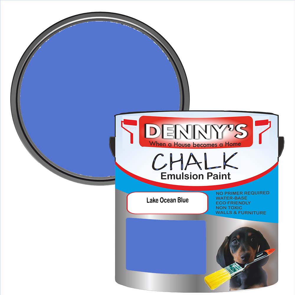 Denny's Chalk Paint For Furniture Colour- Lake Ocean Blue - Matte Scuf ...