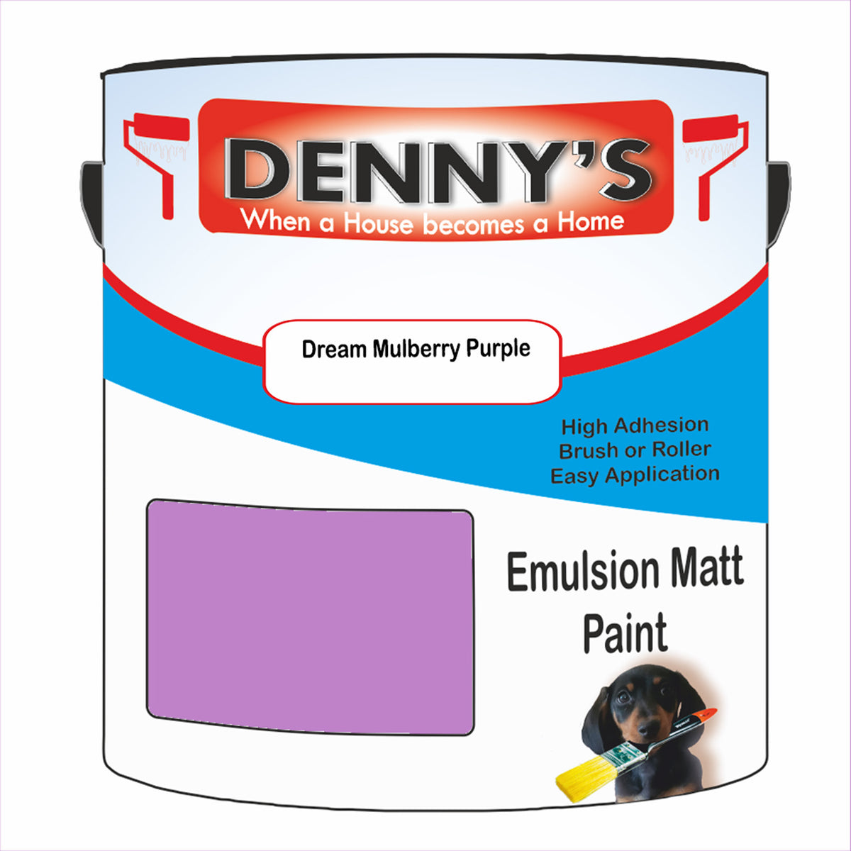 Denny's Emulsion Paint For Ceilings Colour- Dream Mulberry Purple - Ma ...