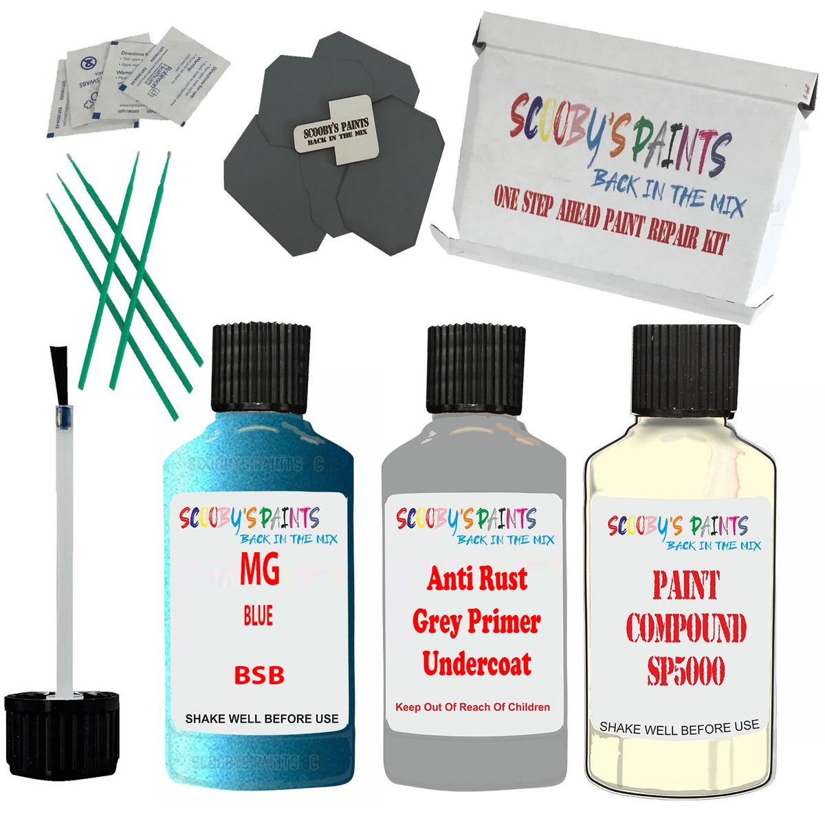 For Mg Mg5 Blue Touch Up Paint Code Bsb – Auto Car Paint UK