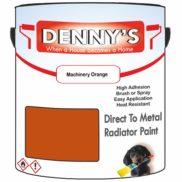 Denny's High Temp Paint For Grilles Colour- Machinery Orange - Heatpro ...
