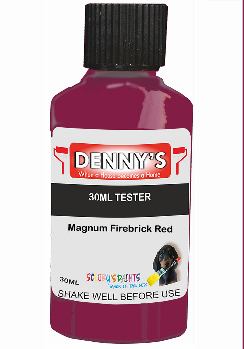 Denny's High Temp Paint For Stoves Colour- Magnum Firebrick Red - Heat ...