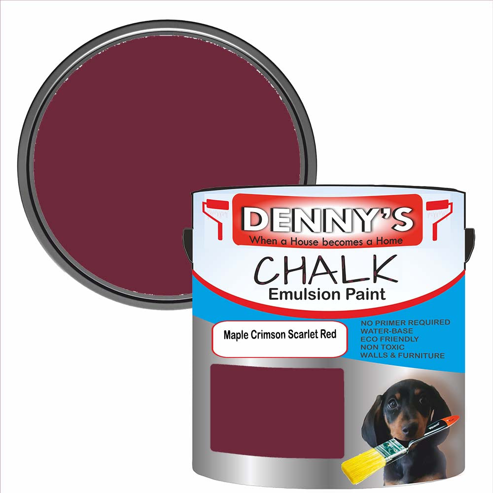 Denny's Chalk Paint For Furniture Colour- Maple Crimson Scarlet Red ...