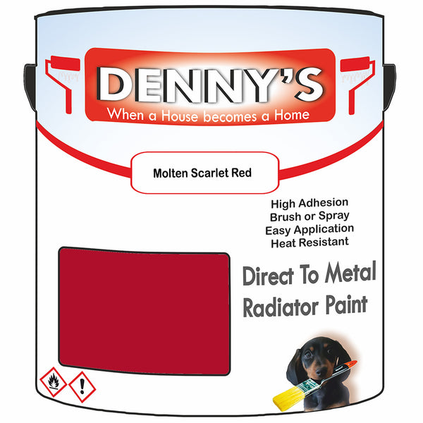 Denny's High Temp Paint For Boilers Colour- Molten Scarlet Red - Heatp ...