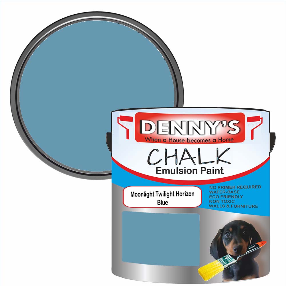 Denny's Chalk Paint For Ceilings Colour- Moonlight Twilight Horizon Bl ...
