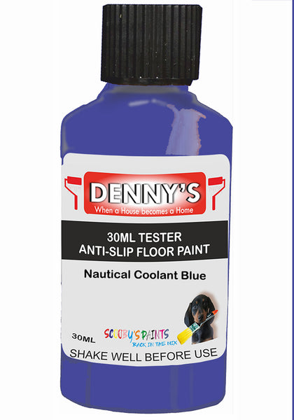 Denny's Floor Paint For Grip Coating Colour- Nautical Coolant Blue - A ...