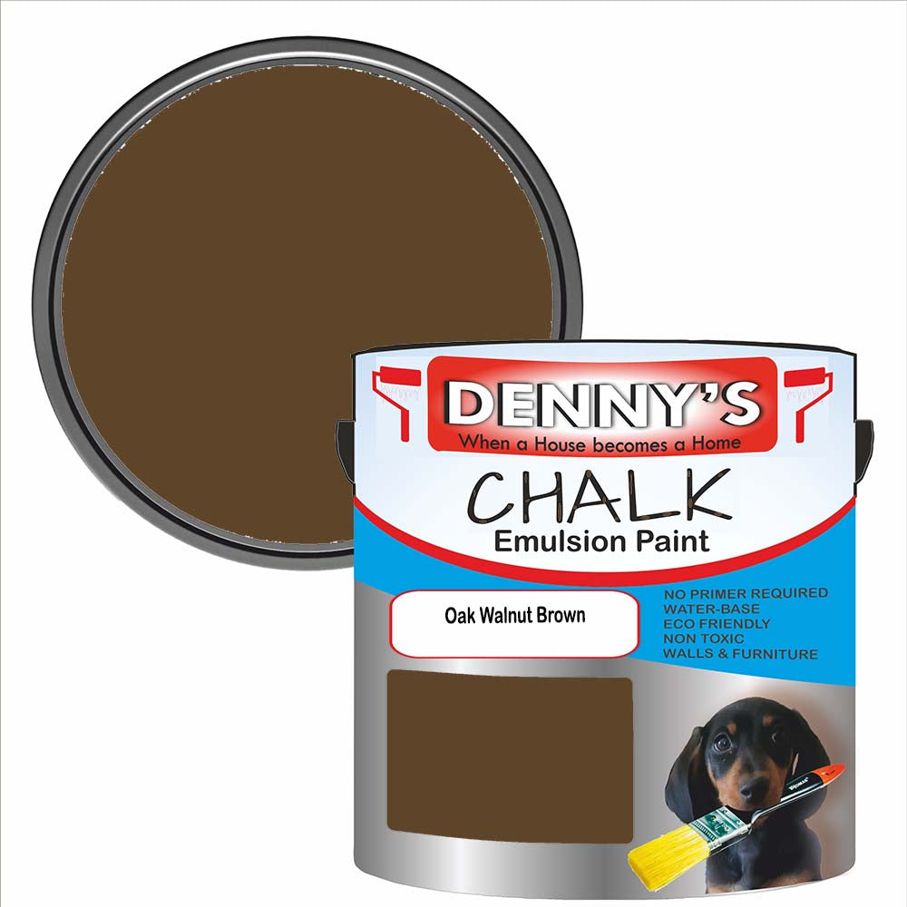 Denny's Chalk Paint For Ceilings Colour- Oak Walnut Brown - Matte Stai ...
