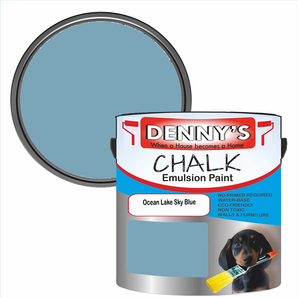 Denny's Chalk Paint For Ceilings Colour- Ocean Lake Sky Blue - Matte S ...