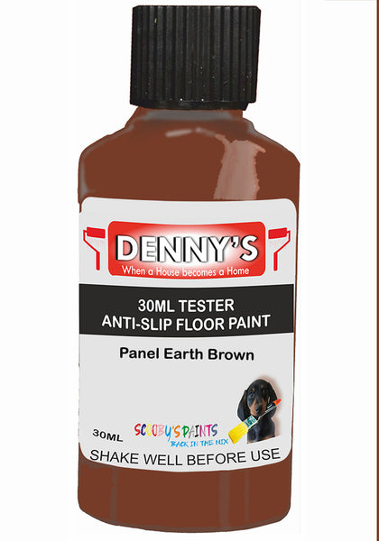 Denny's Floor Paint For Grip Coating Colour- Panel Earth Brown - Anti ...