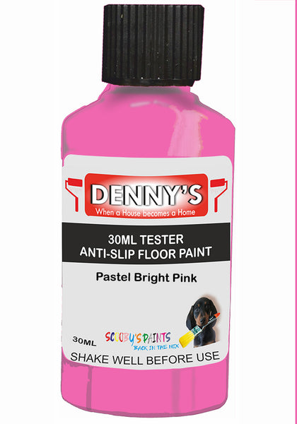 Denny's Floor Paint For Grip Coating Colour- Pastel Bright Pink - Anti ...