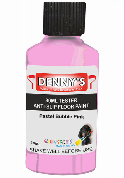 Denny's Floor Paint For Grip Coating Colour- Pastel Bubble Pink - Anti ...