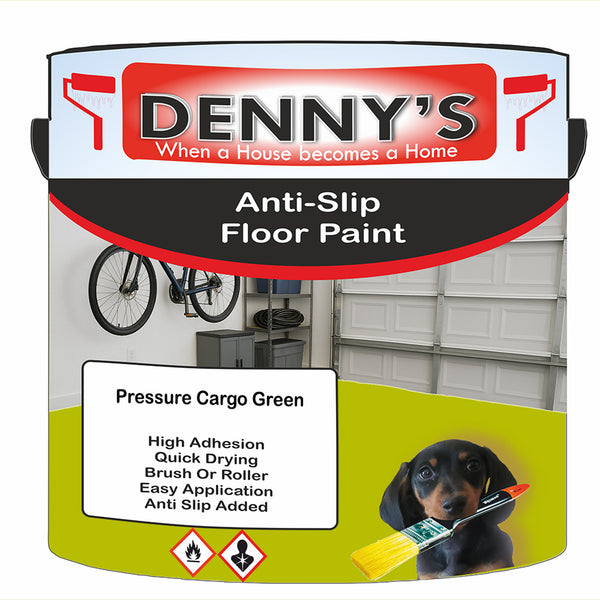 Denny's Floor Paint For Grip Coating Colour- Pressure Cargo Green - An ...