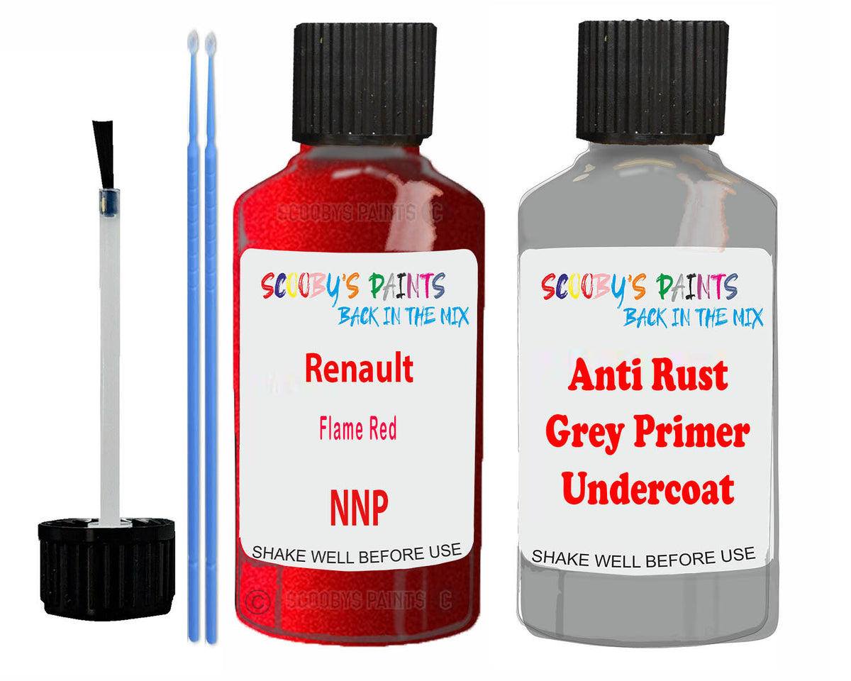 FOR Renault Flame Red Touch Up Paint Code NNP Scratch Repair Kit – Auto ...