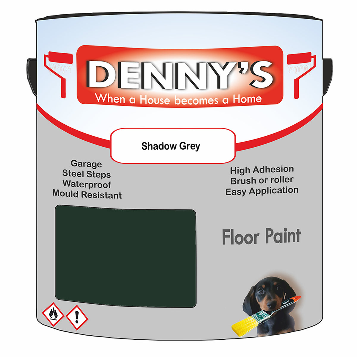 Denny's Floor Paint For Commercial Areas Colour- Shadow Grey - High-Tr ...