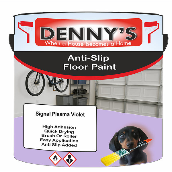 Denny's Floor Paint For Grip Coating Colour- Signal Plasma Violet - An ...