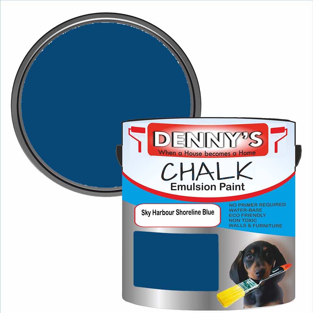 Denny's Chalk Paint For Furniture Colour- Sky Harbour Shoreline Blue ...