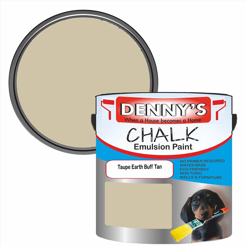 Denny's Chalk Paint For Furniture Colour- Taupe Earth Buff Tan - Matte ...
