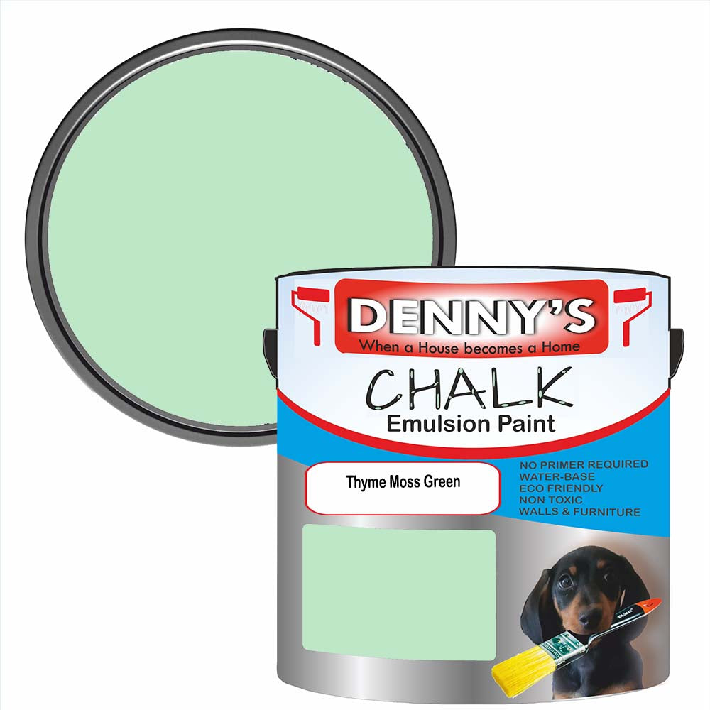 Denny's Chalk Paint For Furniture Colour- Thyme Moss Green - Matte Scu ...