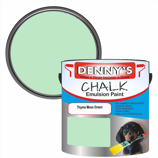 Denny's Chalk Paint For Furniture Colour- Thyme Moss Green - Matte Scu ...