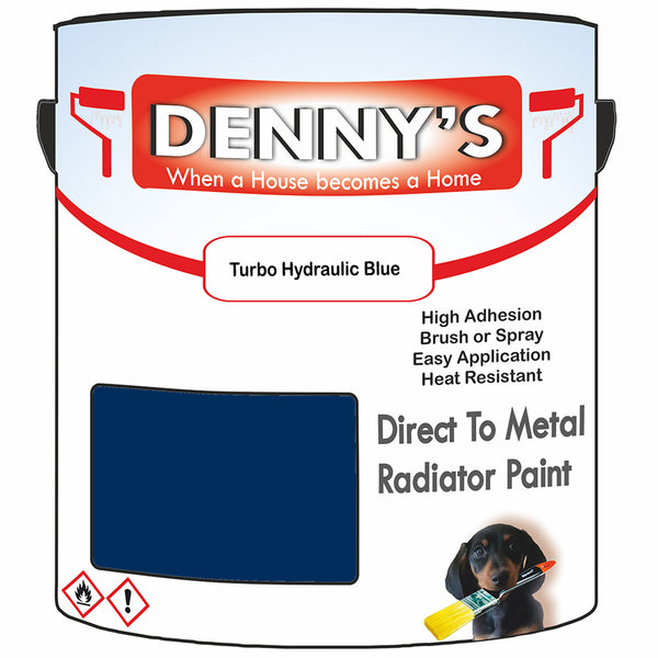 Denny's High Temp Paint For Pipes Colour- Turbo Hydraulic Blue - Heatp ...