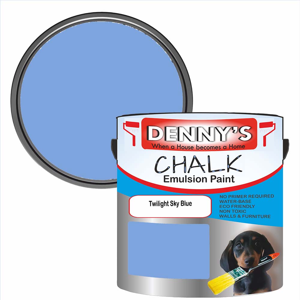 Denny's Chalk Paint For Cabinets Colour- Twilight Sky Blue - Matte Scu ...