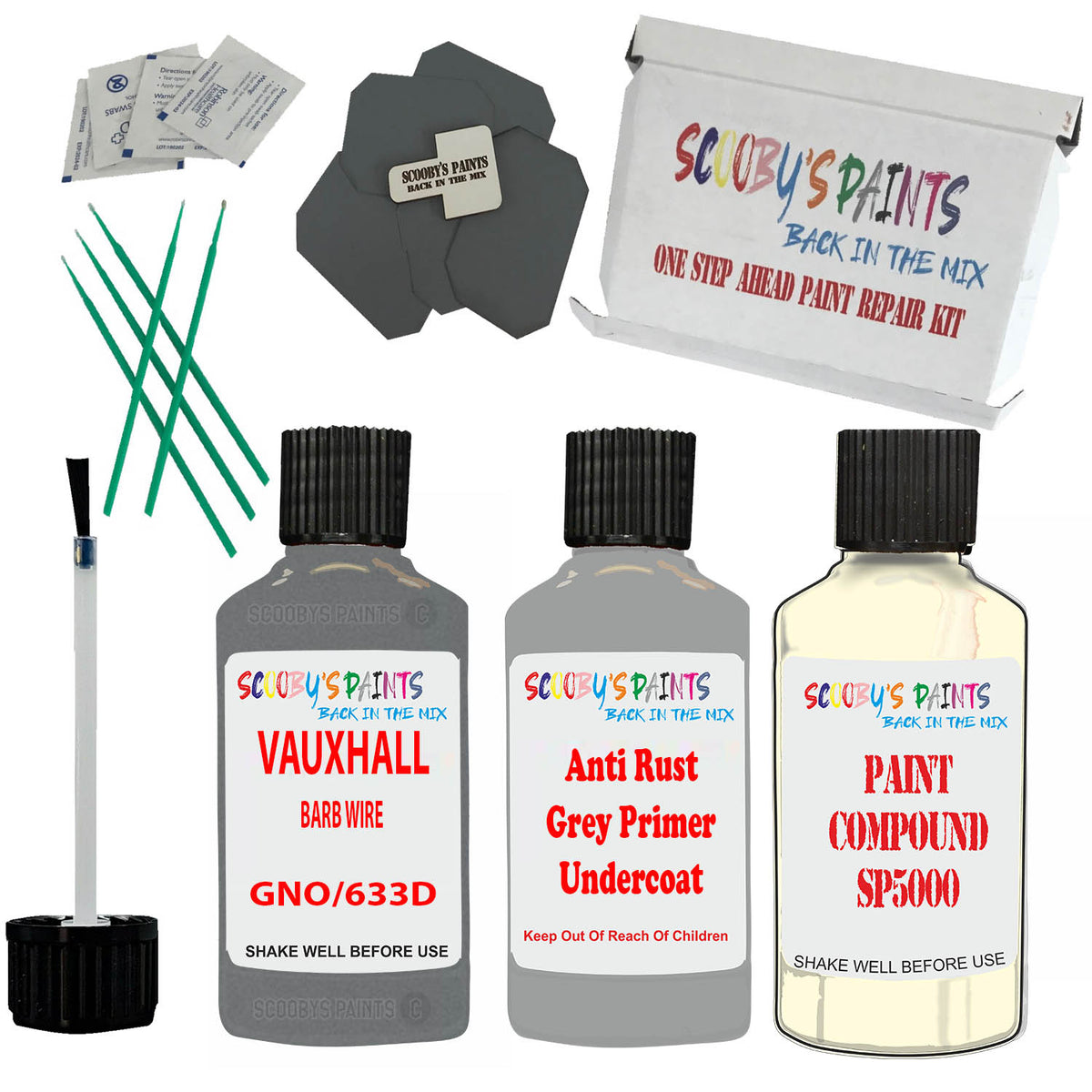 Vauxhall Amerpa-E Barb Wire Code Gno/633D Touch Up Paint – Auto Car ...