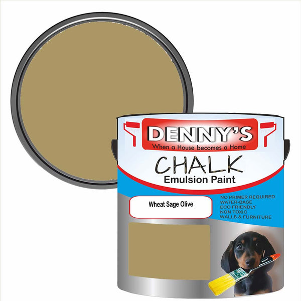 Denny's Chalk Paint For Furniture Colour- Wheat Sage Olive - Matte Scu ...