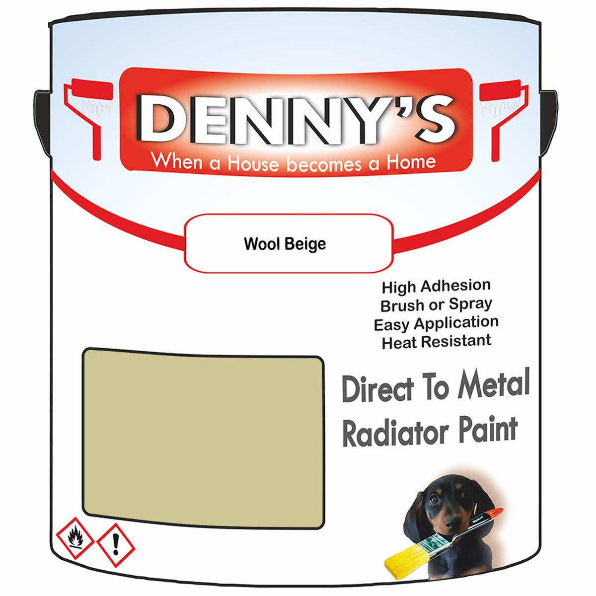 Denny's High Temp Paint For Boilers Colour- Wool Beige - Heatproof Ant ...