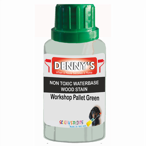 Denny's Stain Paint For Decking Colour- Workshop Pallet Green - Anti-S ...