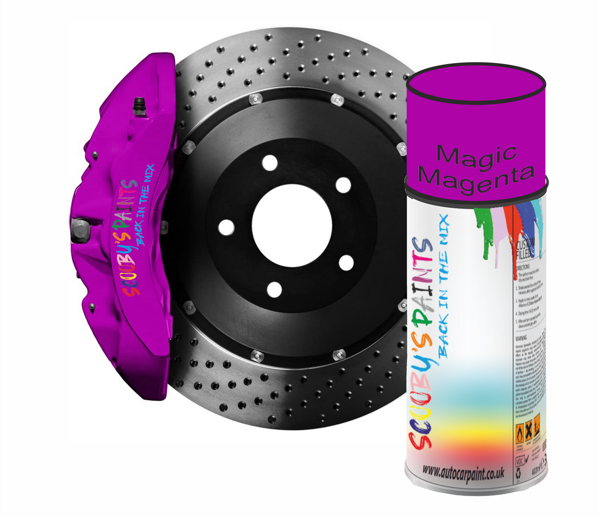 Magic Magenta Brake Caliper High Temperature Spray Paint Aerosol 400ML ...
