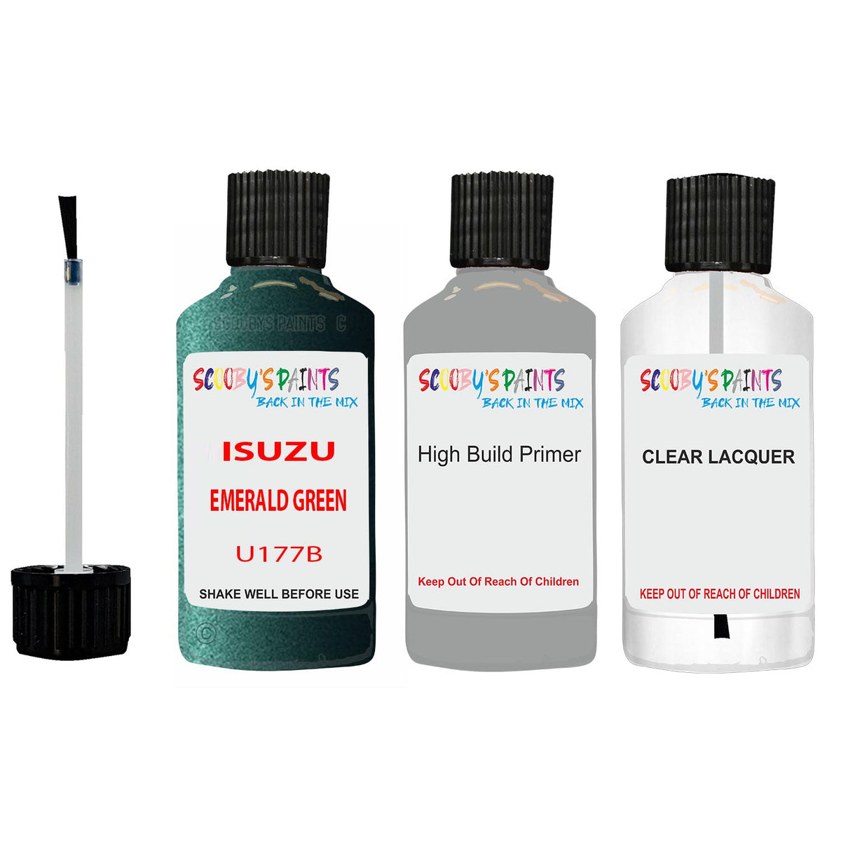 Touch Up Paint For ISUZU HOMBRE EMERALD GREEN Code U177B Scratch Repai ...
