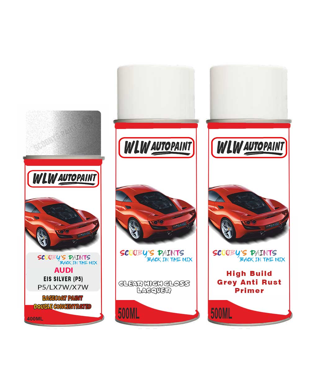 Paint For AUDI A3 SPORTBACK EIS SILVER code: LX7W Car Aerosol Spray Pa ...