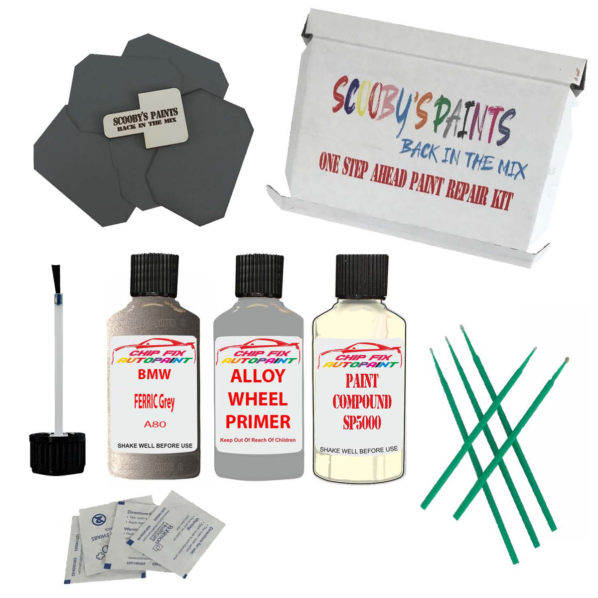 Alloy Wheel Repair Paint For Bmw Ferric Grey A80 2001-2023 – Auto Car ...