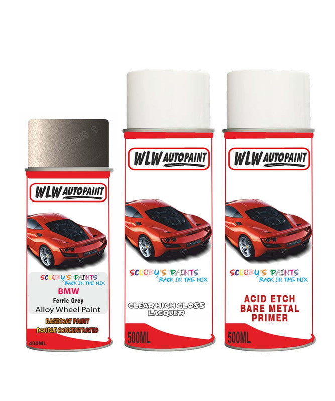 Paint For Bmw 8 Series Ferric Grey Alloy Wheel Aerosol Spray Paint A80 ...
