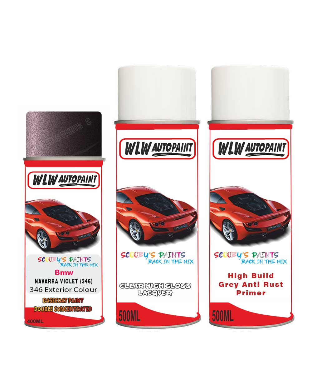 Paint For Bmw 8 Series Navarra Violet 346 Car Aerosol Spray Paint Ratt ...