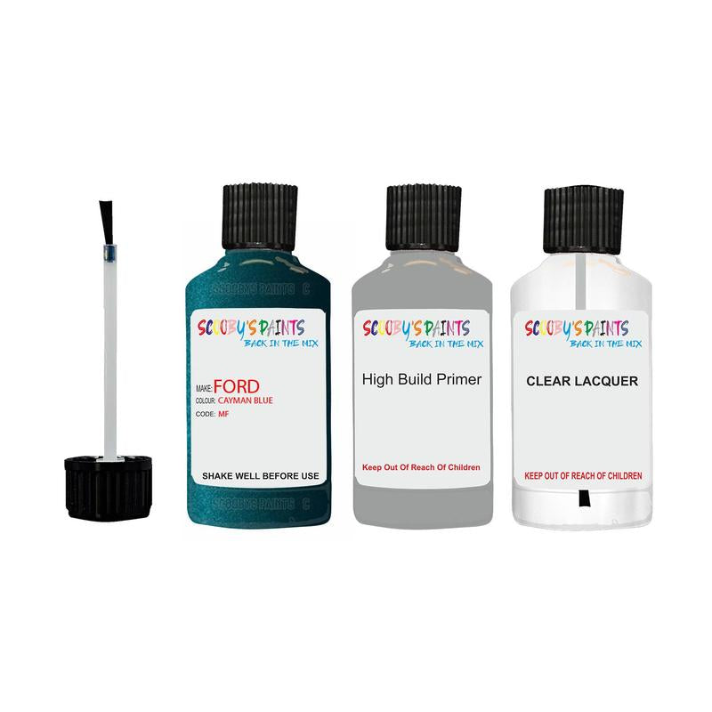 Paint For Ford Fiesta Cayman Blue Code Mf Touch Up Paint Scratch Stone ...