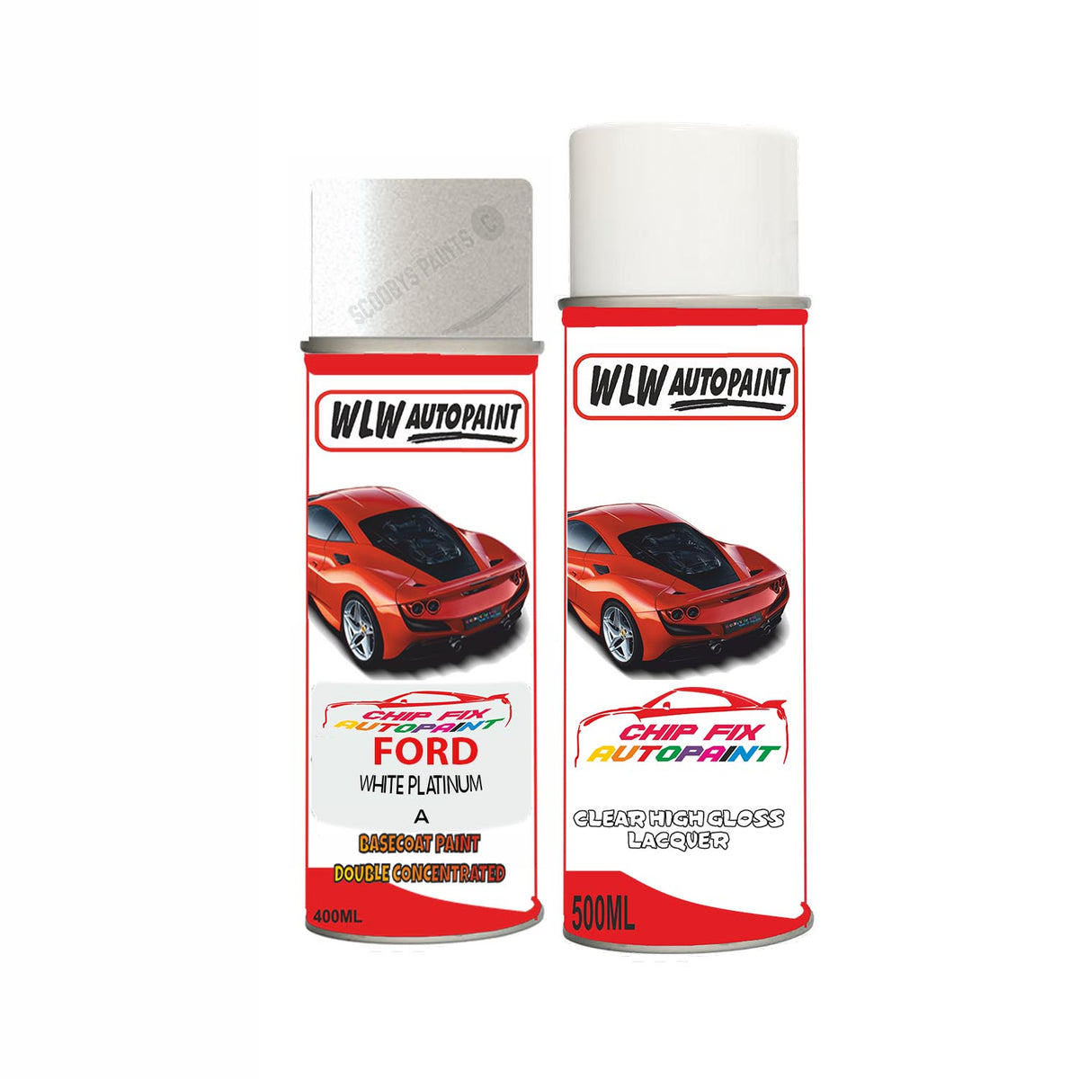 Paint For Ford Kuga White Platinum Aerosol Spray Car Paint Can – Auto ...