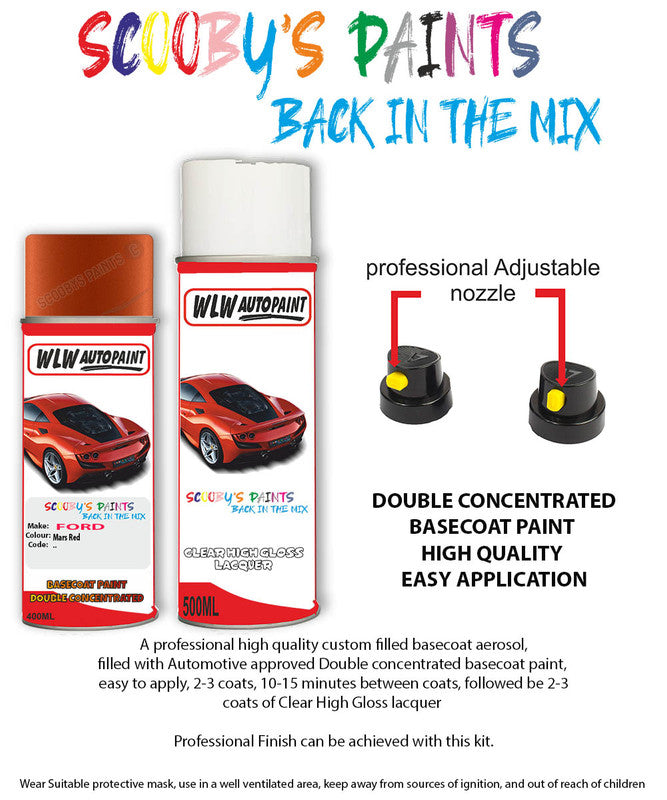 Paint For Ford Ka Mars Red Aerosol Spray Car Paint Can – Auto Car Paint UK