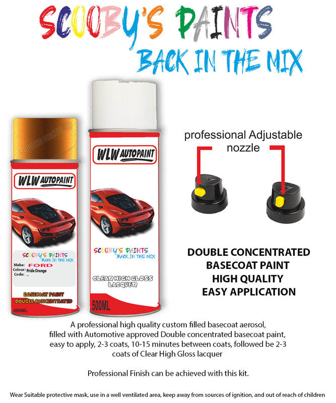 Paint For Ford Ranger Pride Orange Aerosol Spray Car Paint Can – Auto ...