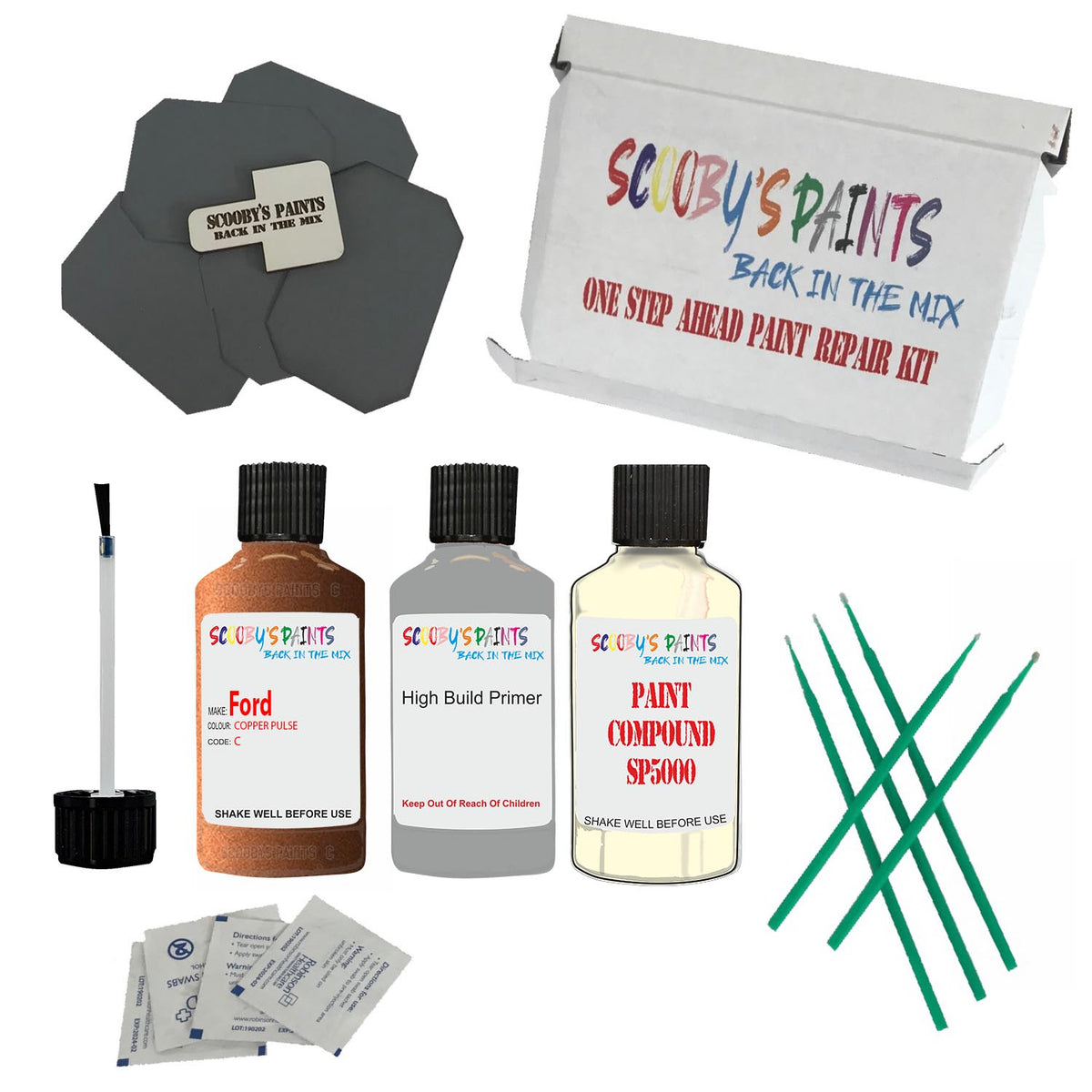 Touch Up Paint For Ford Explorer Copper Pulse C Scratch Stone Chip Kit ...