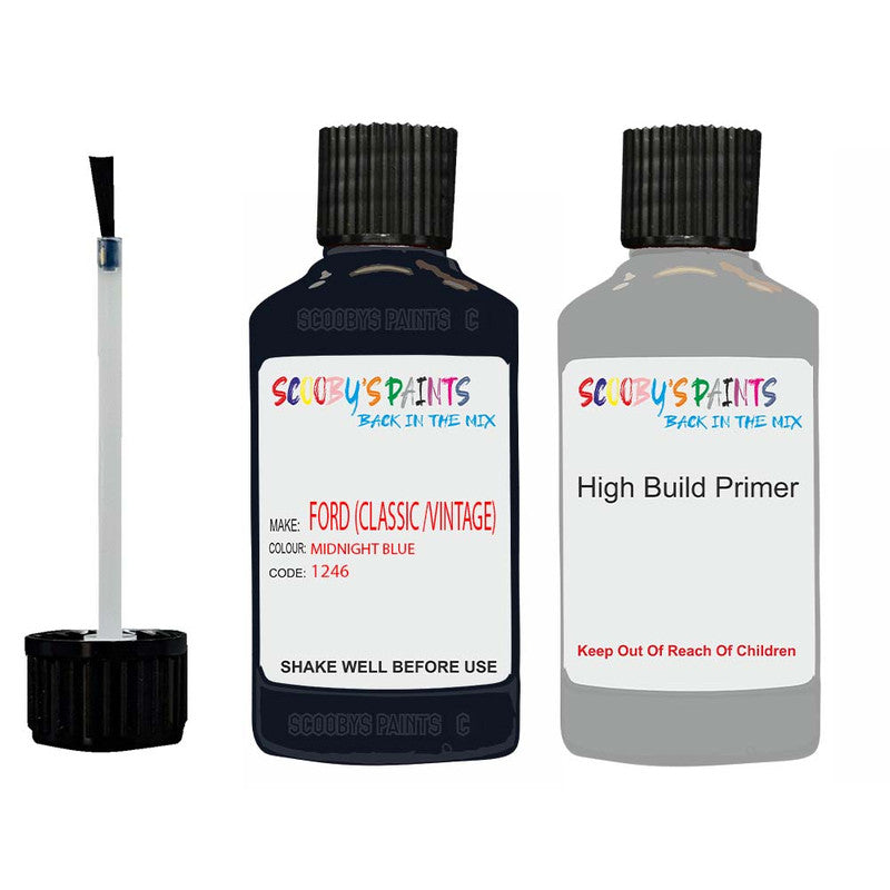 Paint For Ford Classic All Models Midnight Blue 1246 Touch Up Paint ...