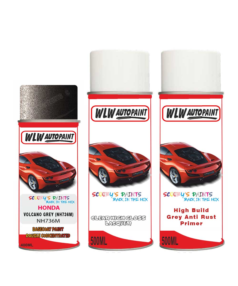 Paint For Honda Accord Volcano Grey Nh736M Car Aerosol Spray Paint + L ...