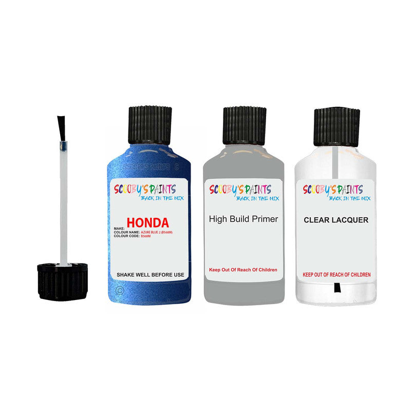 Paint For Honda Jazz Azure Blue 2 B568M Car Touch Up Paint Scratch Rep ...