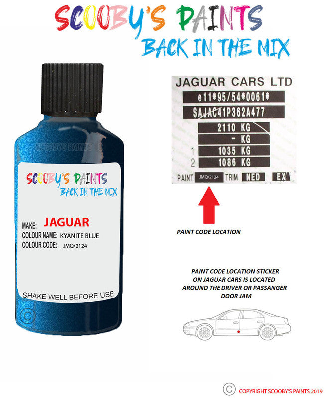 Paint Suitable for Jaguar Xf Kyanite Blue Code Jmq Touch Up Paint Scra ...