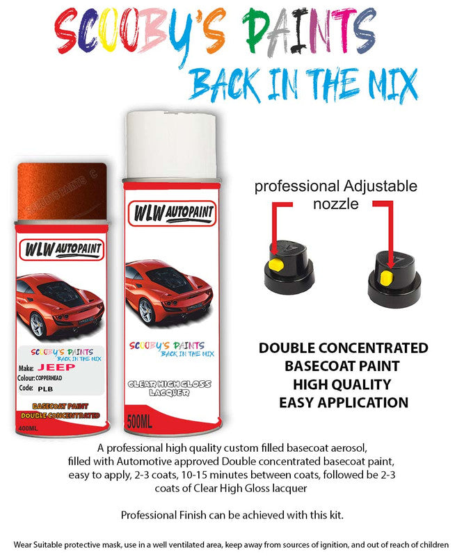 Paint For Jeep Wrangler Copperhead Plb/Klb/ Aerosol Spray Paint Rattle ...