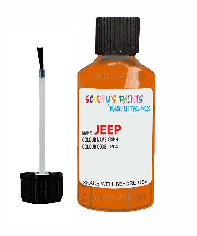 Paint For Jeep Renagade Crush Pl4/Kl4/ Touch Up Paint Scratch Stone Ch ...