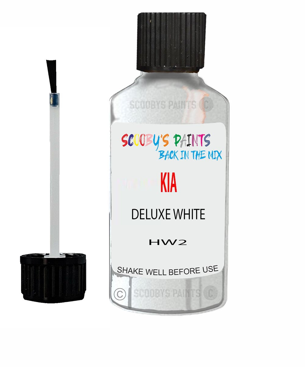 Paint For KIA ceed DELUXE WHITE Code HW2 Touch up Scratch Repair Pen ...