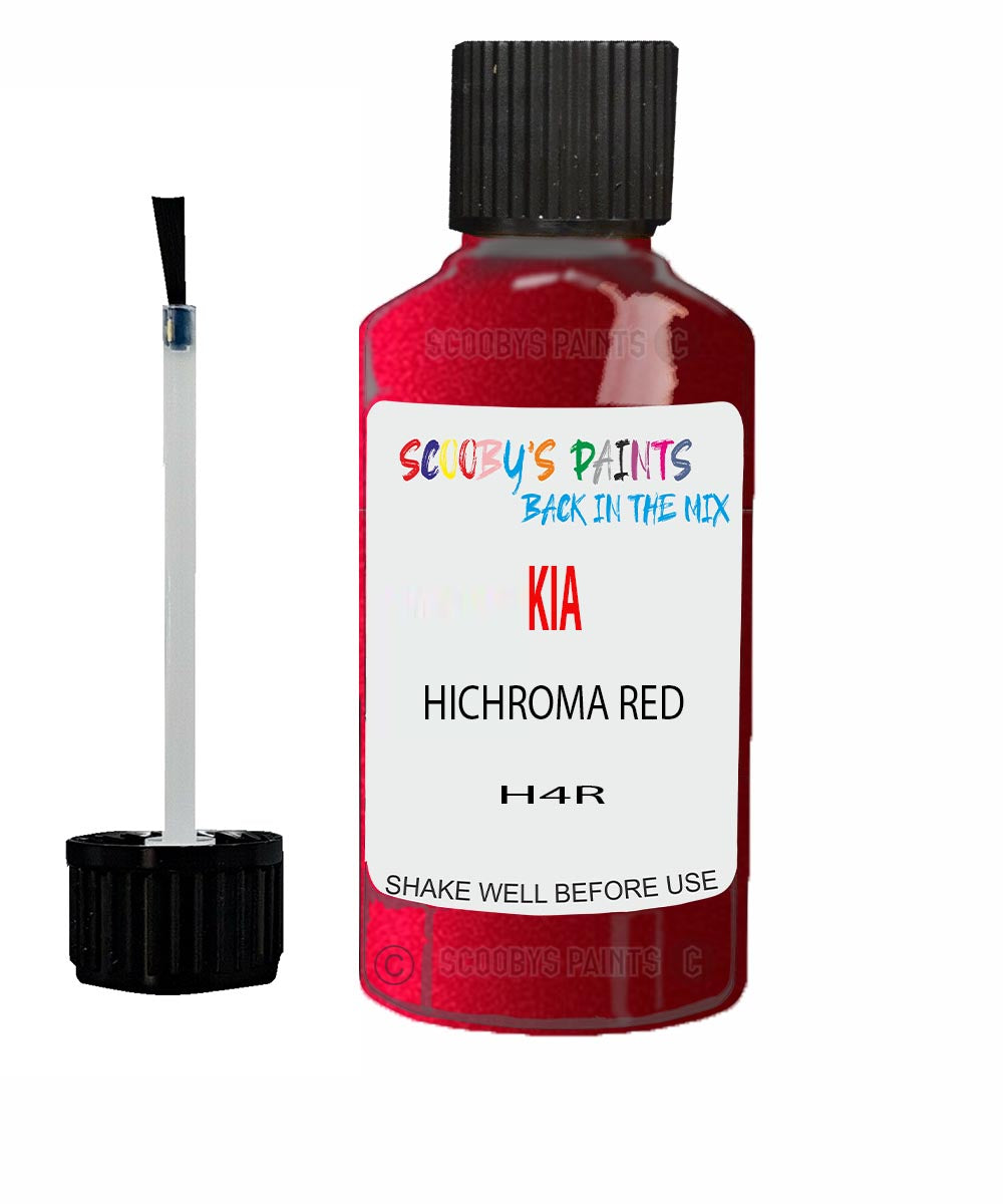 Paint For KIA stinger HICHROMA RED Code H4R Touch up Scratch Repair Pe ...